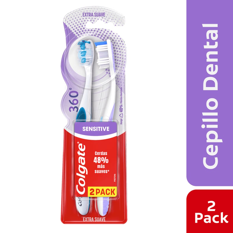 Cepillo Dental Colgate 360 Sensitive Pro Alivio 2x1 COLGATE | falabella.com