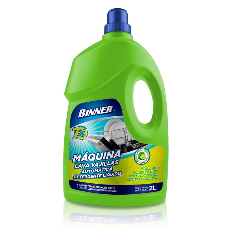 Detergente Líquido BINNER para Máquinas Lavavajillas 2lt BINNER ...