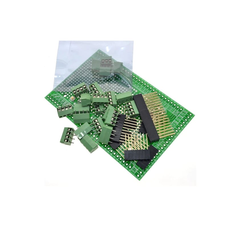 Tarjeta Shield Doble Cara Terminales Borneras Arduino Mega GENERICO ...