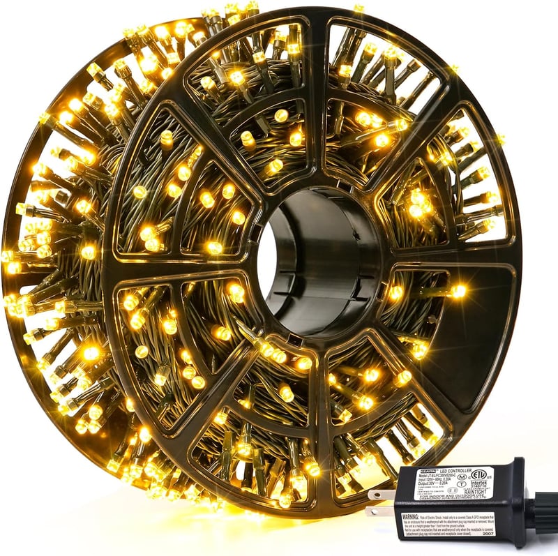 Extensión Luz Led Lineal 500 Luces 50 M Cálido Cable Verde 1500 ...