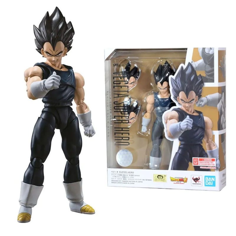Vegeta Super Hero Figura De Acción Dragon Ball Super SH Figuarts Bandai ...