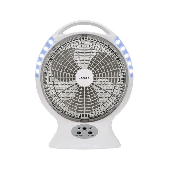 Ventilador Abanico Recargable Sankey con Radio y Luz de 12 Pulg Sankey ...