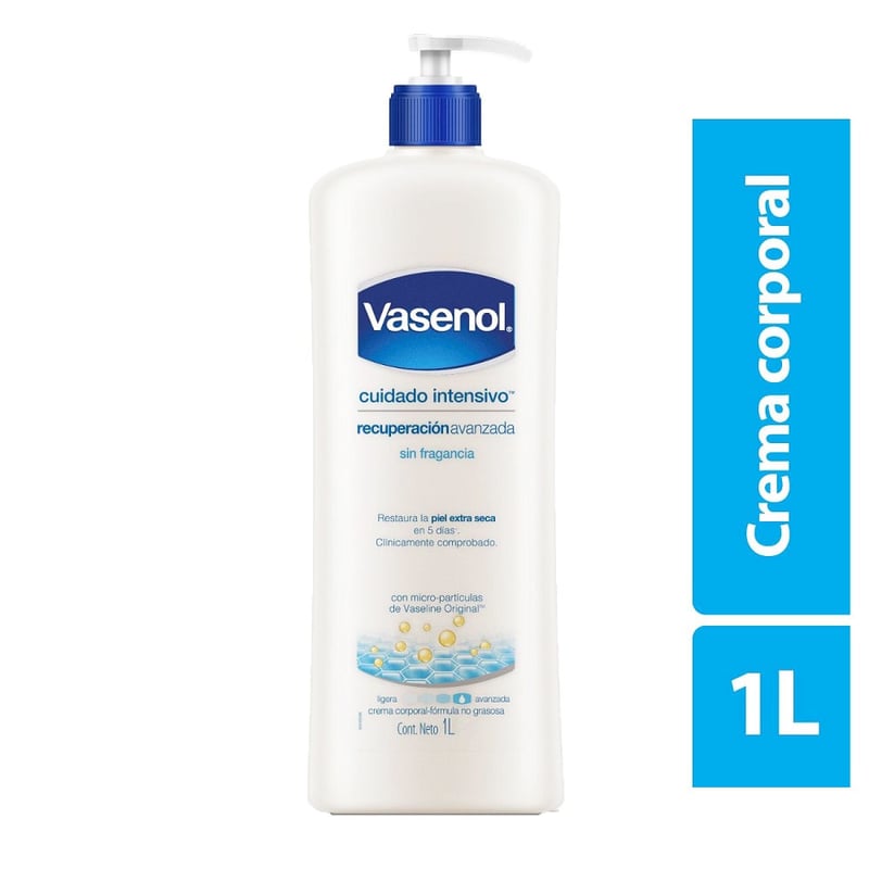 Crema Corporal Vasenol Cuidado Intensivo X 1L VASENOL | falabella.com
