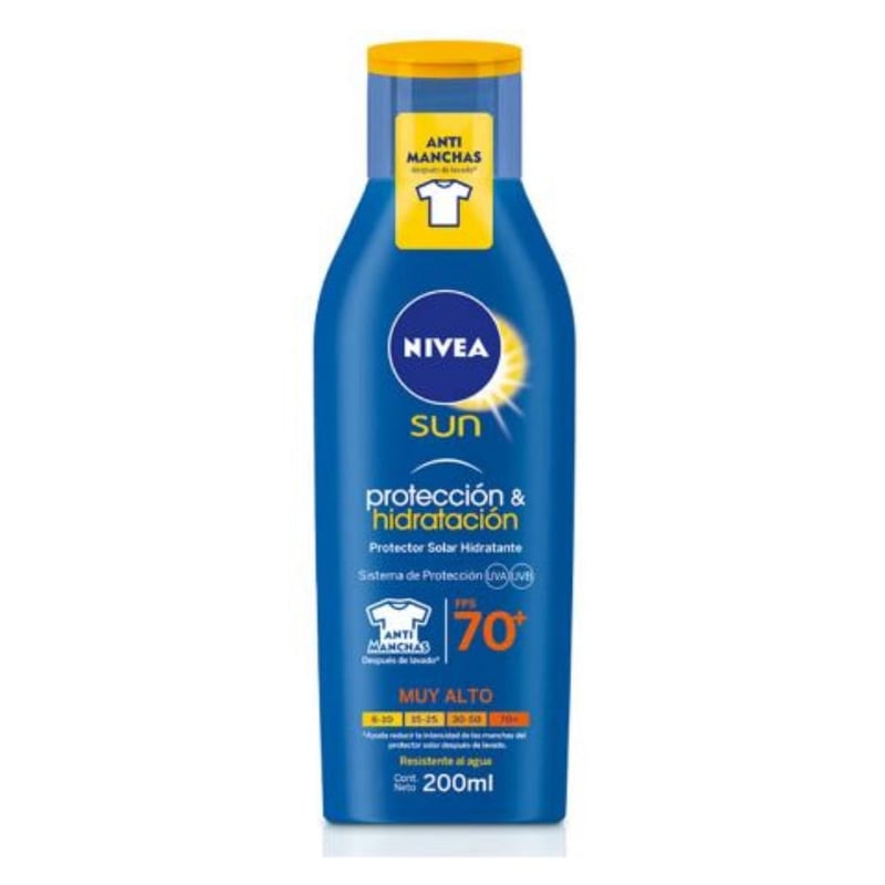 Protector Solar Corporal Nivea Sun Spf70 X 200ml NIVEA | falabella.com