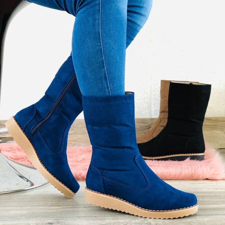 Botas Deportivas Dama Calzado Mujer Botin Plano EVEGONZ | falabella.com