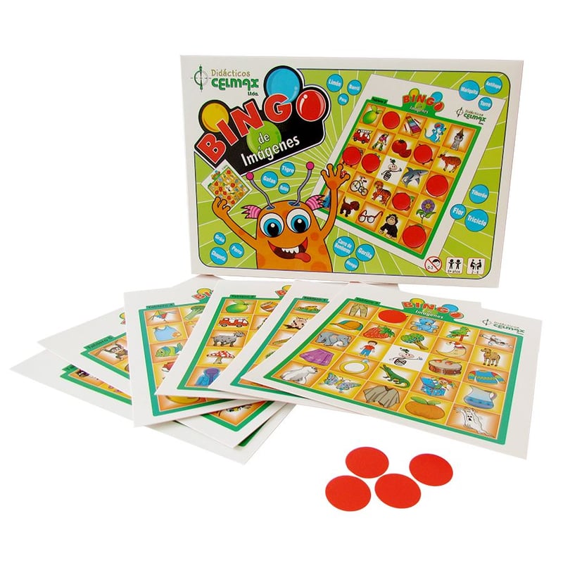 Juego bingo de imágenes para niños en cartón CELMAX | falabella.com