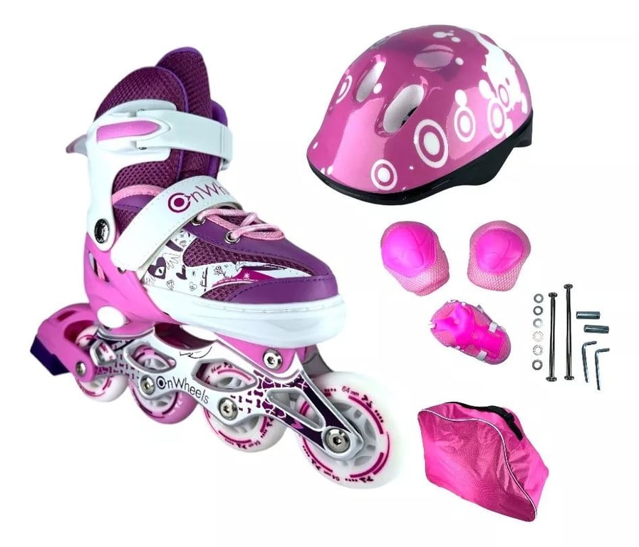 Patines Ajustables Linea Semiprofesionales on whells niñas M SUPER LOOK ...