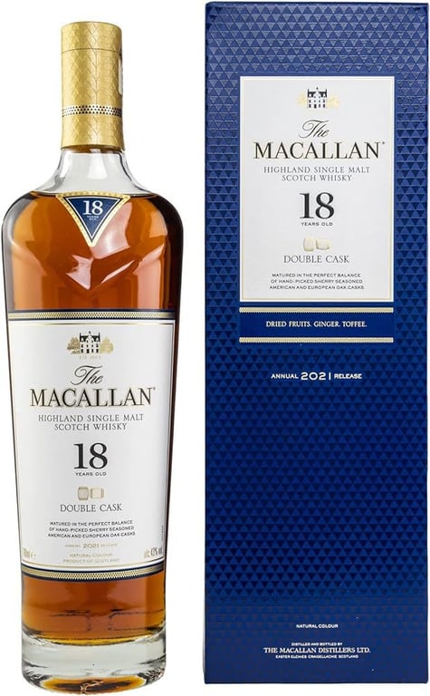 WHISKY SINGLE MALT THE MACALLAN 18 AÑOS DOUBLE CASK MACALLAN | falabella.com