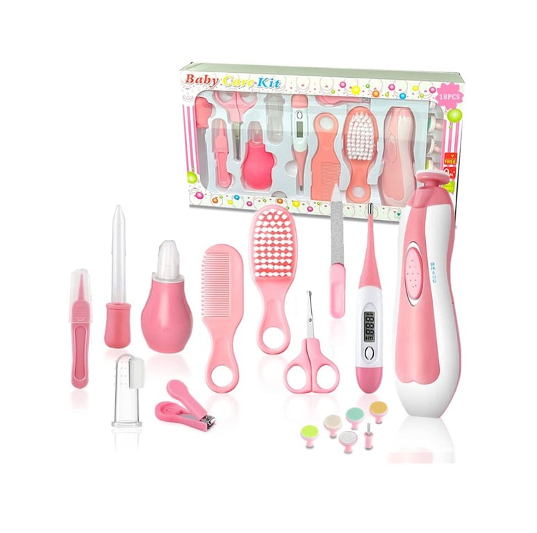 Kit Aseo Cuidado Bebe 11 en 1 Esencial Lima Eléctrica Rosa BABY ON ...