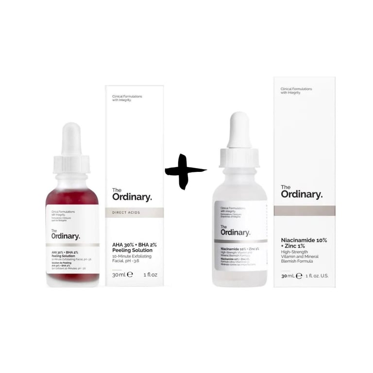 The Ordinary Kit AHA BHA Peeling Solution Niacinamide Zinc THE ORDINARY ...