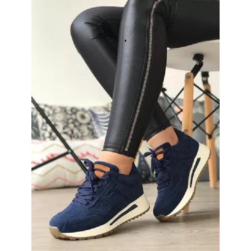 Tenis Mujer Colores Variados Calzado Dama Casual Y Elegante-Azul ...