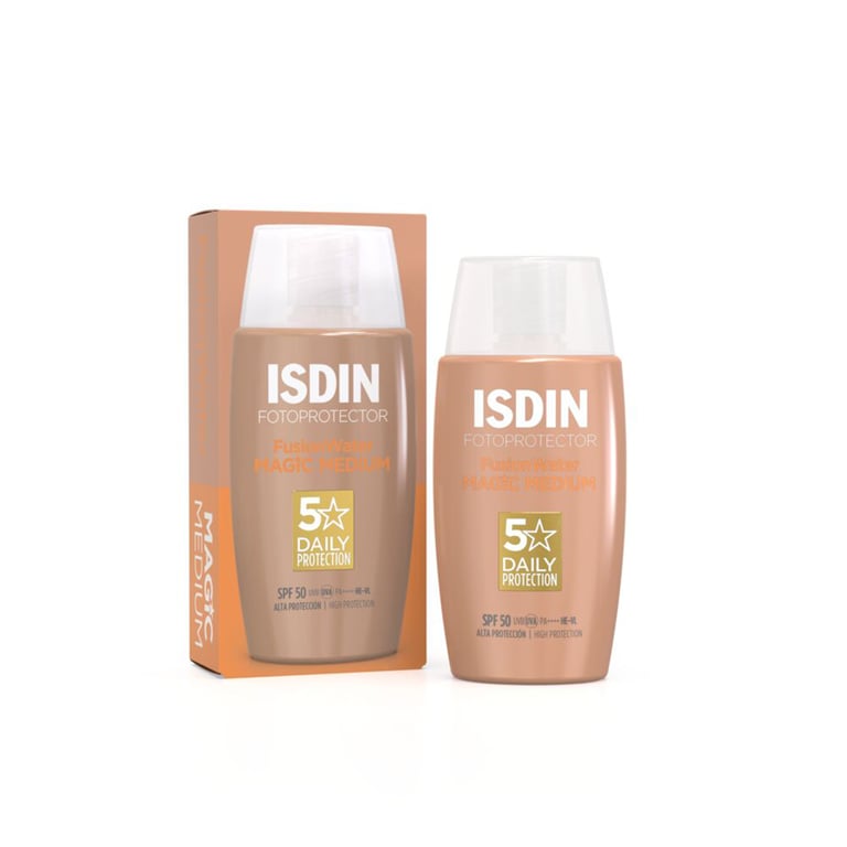 Bloqueador Solar Fusion Water con Color Isdin para Piel Mixta 50 ml ...