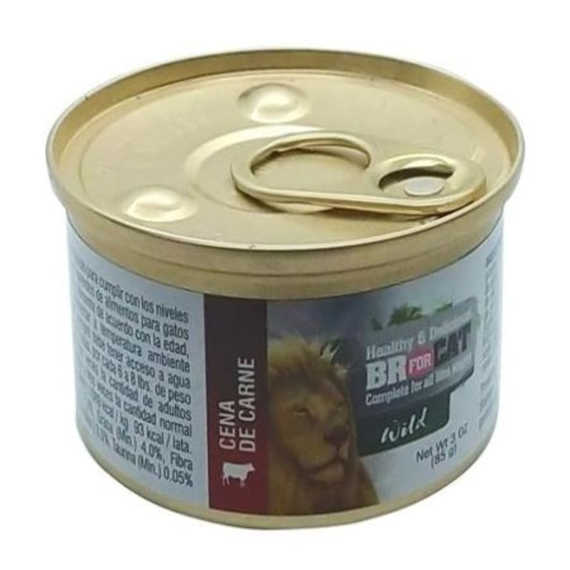 Comida Húmeda Br For Cat Wild X 3 Oz - Carne GENERICO | falabella.com
