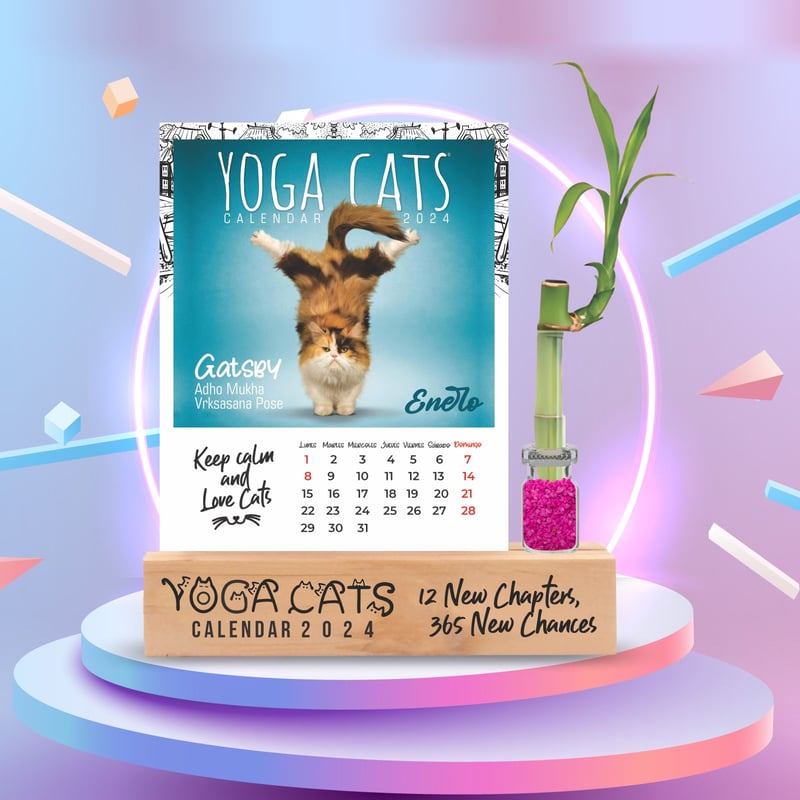 Calendario de escritorio Yoga Cats GENERICO | falabella.com