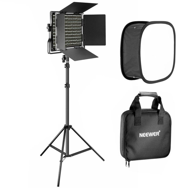 Panel luz neewer 660 led bi-color con softbox y trípode NEEWER ...