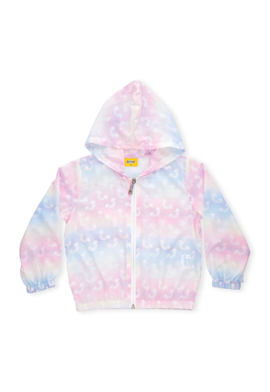 Chaqueta Blanca Sublimada Con Capucha Para Bebé Niña Baby Planet.- BABY ...