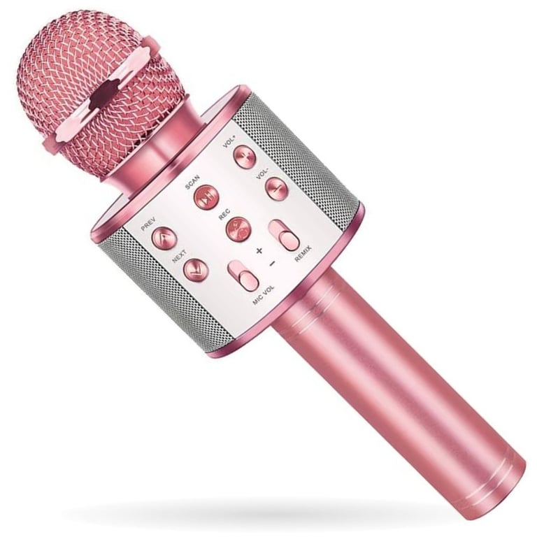 Micrófono Karaoke Parlante Recargable Con Bluetooth Ws-858 GENERICO ...