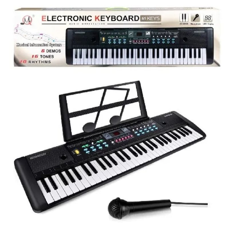 Organeta Piano Grande De 61 Teclas Bluetooth Radio Micrófono GENERICO ...