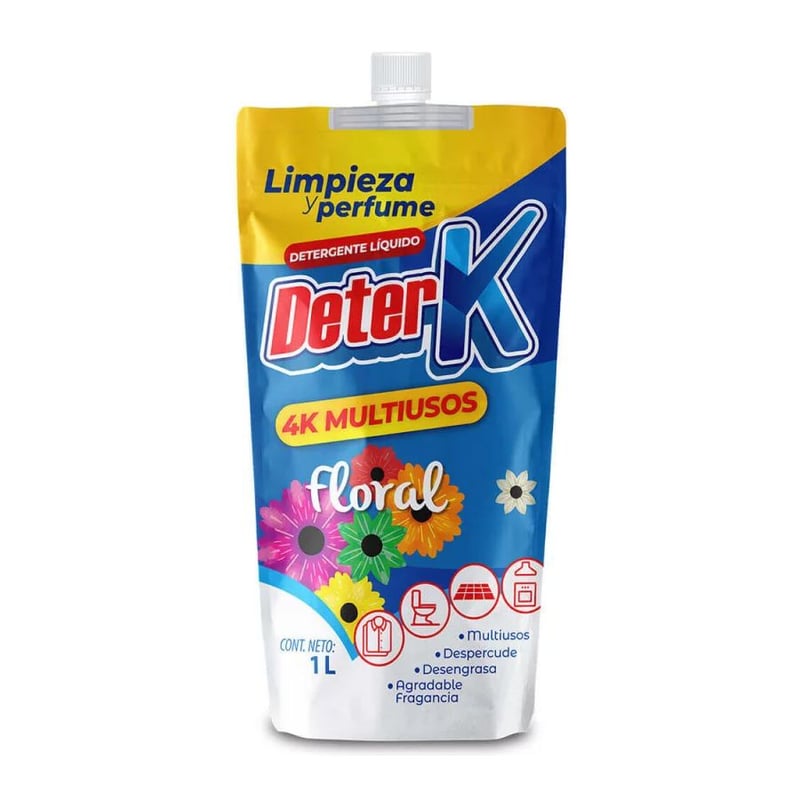 Detergente Deterk Líquido x 1000 ml AZUL K | falabella.com