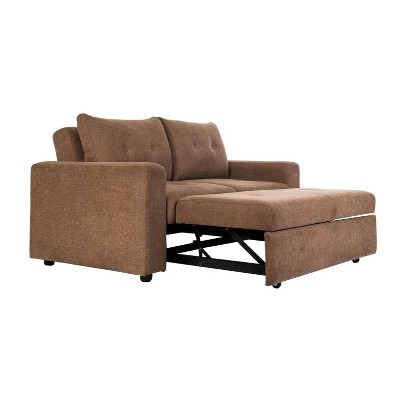 Sofa cama 3 Puestos Cafe Velvet Poliester Morelia MUEBLES FIOTTI | falabella.com