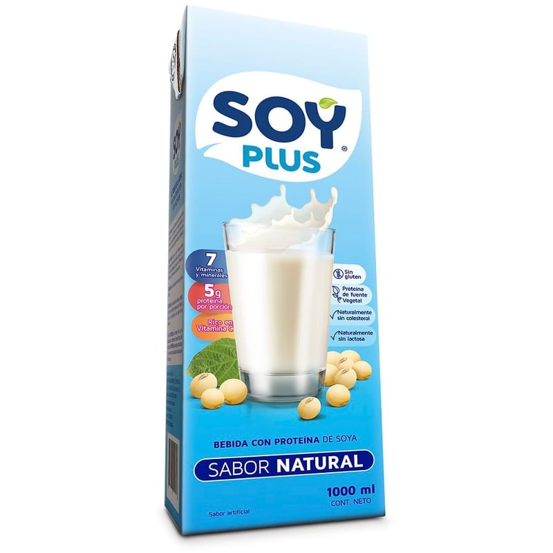 Leche De Soya Natural Soy Plus X 1000Ml SOY PLUS | falabella.com