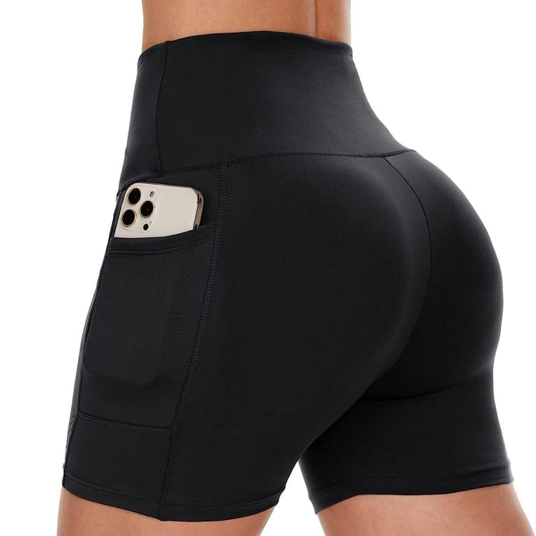 Short Deportivo Mujer Con Bolsillos Licra Para Deportes POSEIDON ...
