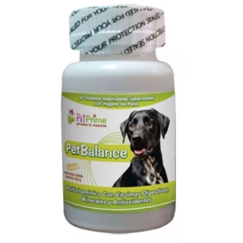Pet Balance Perros Vitaminas Digestion Lactancia 60 Tab PET PRIME ...
