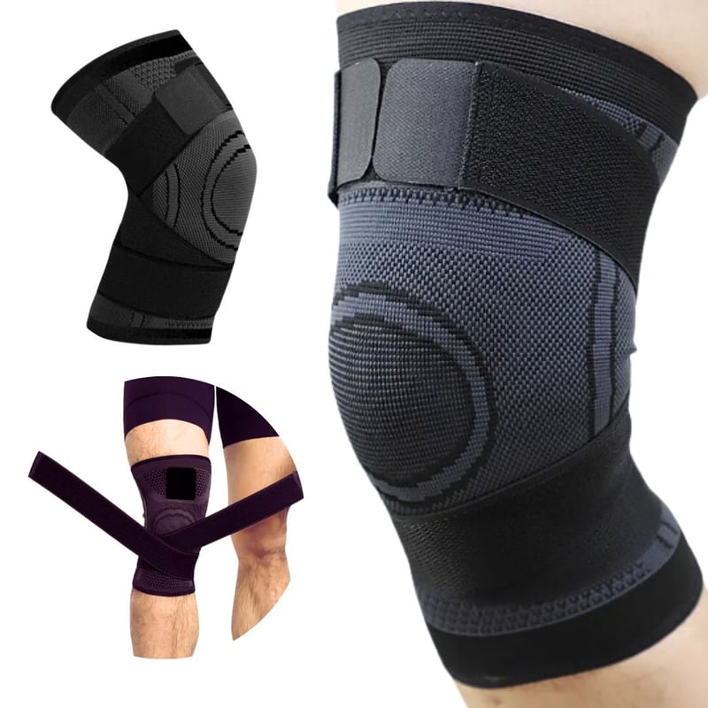 Rodillera deportiva de compresión con bandas ajustables GENERICO ...