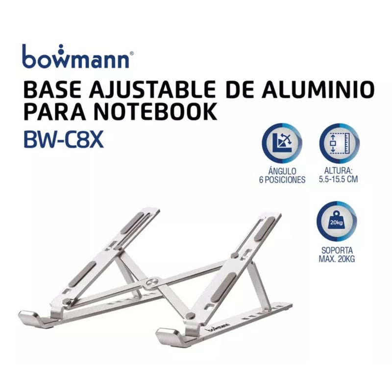Base Metalica Retractil Para Portatil Con 6 Niveles Bowmann BOWMANN ...