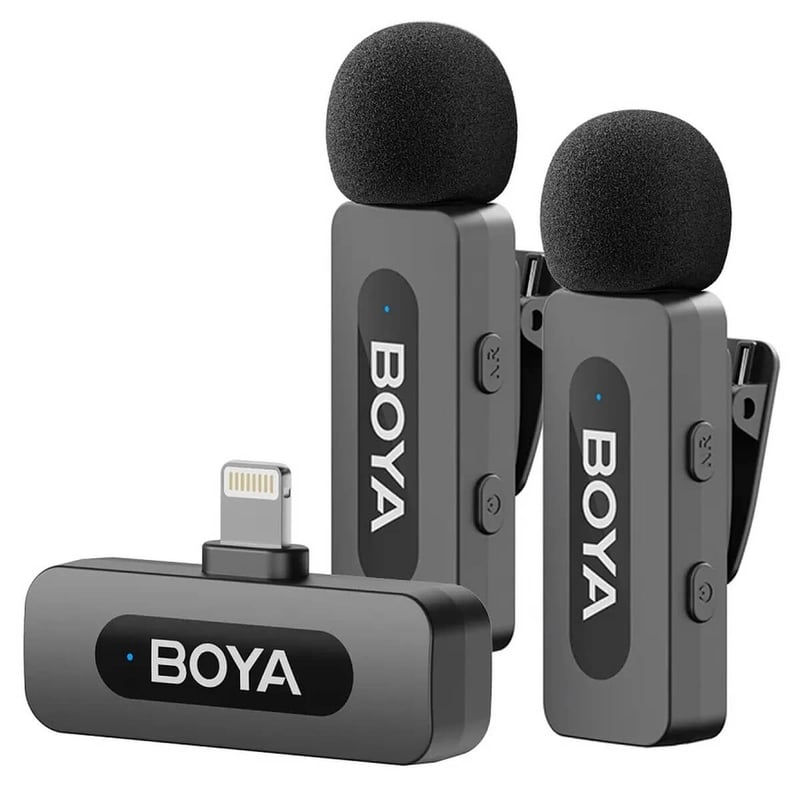 BOYA BY-V2 Microfonos Omnidireccionales para iPhone o iPad BOYA ...