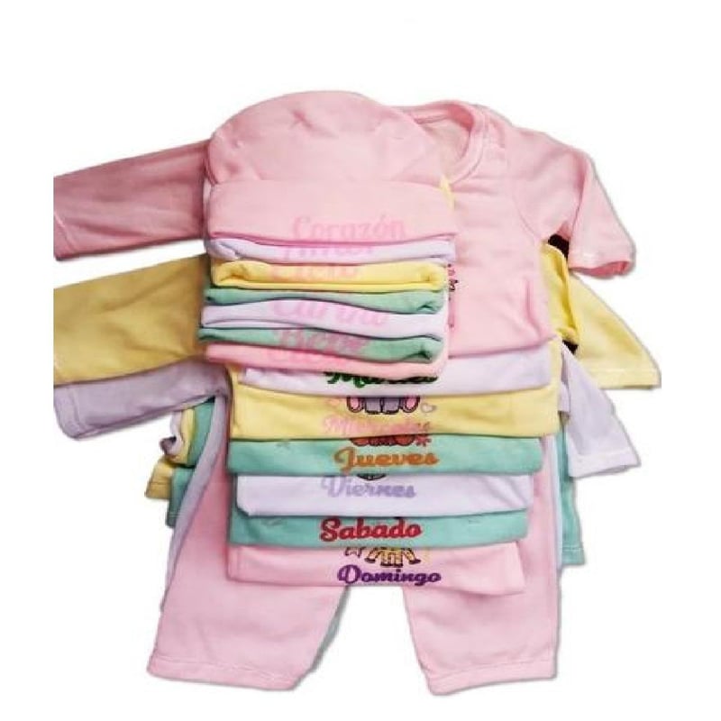 Semanario Bebe Niña Set 21 Piezas Para Bebé.. MUNDO BEBE | falabella.com