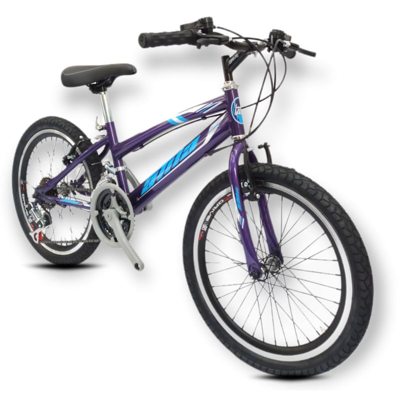 Bicicleta todoterreno para niña Rin 20 18 cambios morada ATILA ...