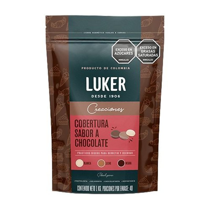 Cobertura Sabor a Chocolate de Leche Luker x 1Kg LUKER | falabella.com