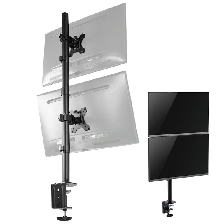 Soporte Para 2 Monitores Vertical Inclinación Libre Linkon- LINKON ...