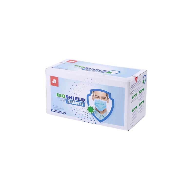 Tapabocas Desechable Bioshield x 50 unidades GENERICO | falabella.com