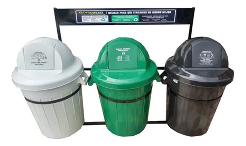 Punto Ecológico De 120 Lts 3 Puestos COLPLAST | falabella.com