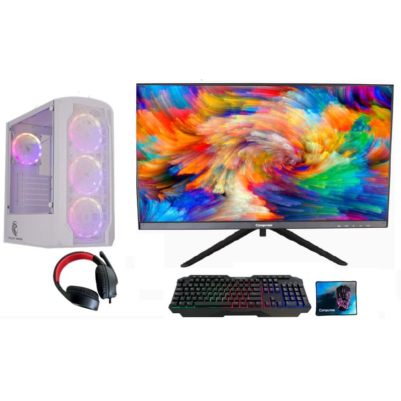 Torre Cpu Gamer Halconryzen 5 5600g 16/512 Monitor 27 Fhd Fuente Real ...