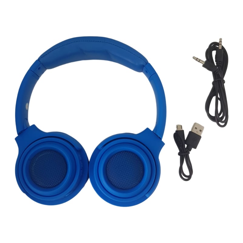 Audifonos Inalambricos Gamer Bluetooth Y Microfono Gm-026 AZUL GENERICO | falabella.com