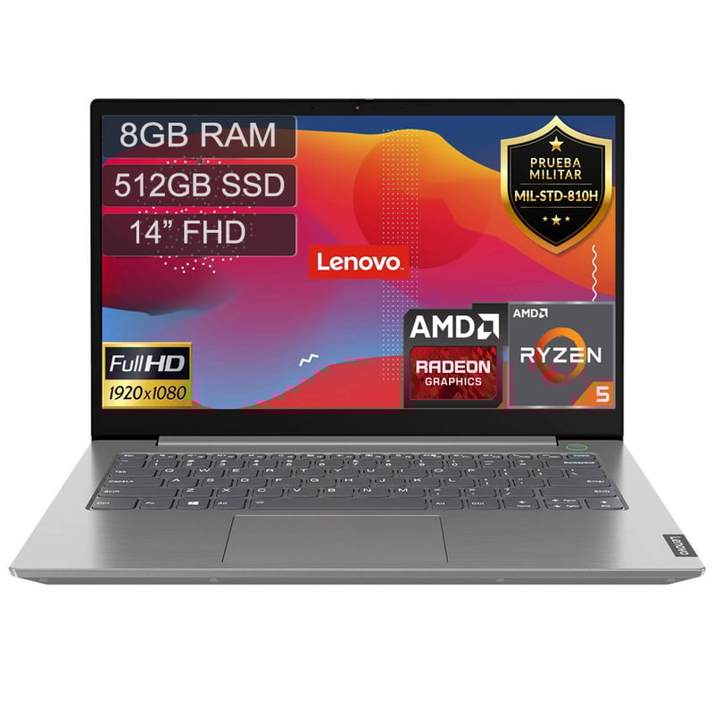 Portátil Lenovo V14 G4 AMN 8gb 512gb Ryzen 5 7520u FHD 14" LENOVO ...