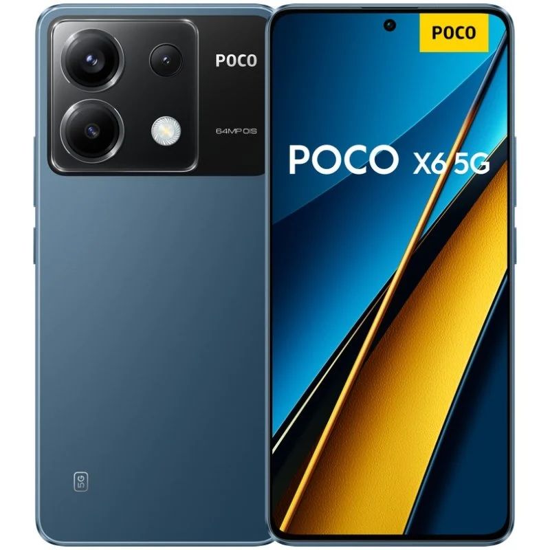 Celular Xiaomi Poco X6 5G 512Gb 12Ram 64Mp Azul XIAOMI | falabella.com