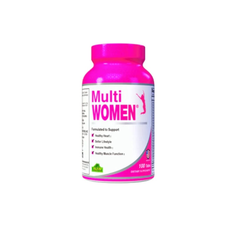 Multi woman Multivitamínico mujer 100 Tabletas – Alfa Vitamins ALFA ...