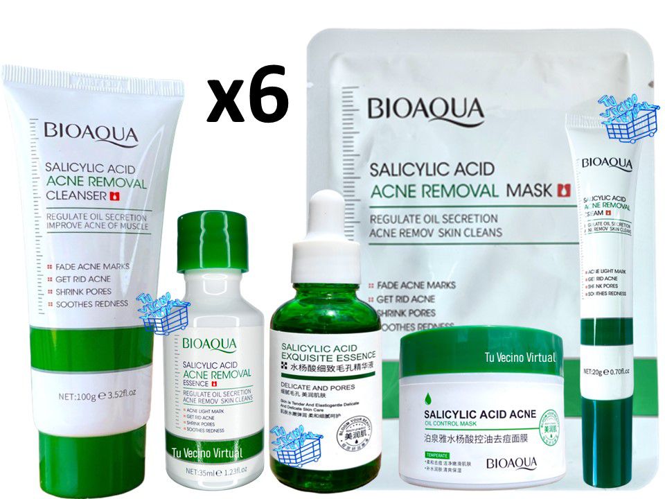 Kit BioaQUA Acido Salicilico x6 BIOAOUA | falabella.com