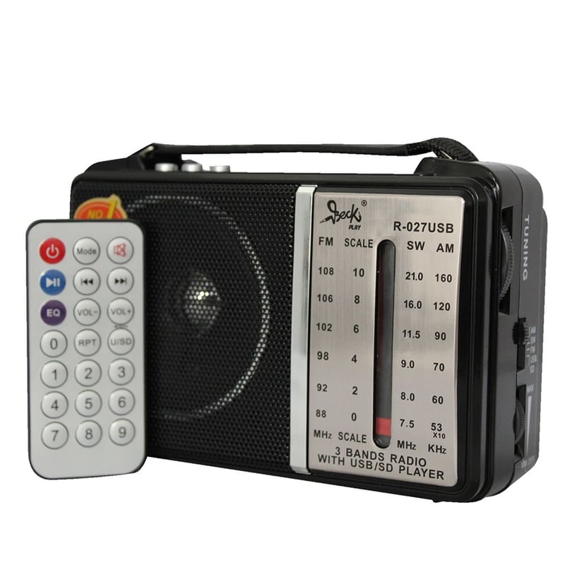 Radio Portatil Amfm Con Reproductor De Mp3 Y Control Remoto GENERICO ...