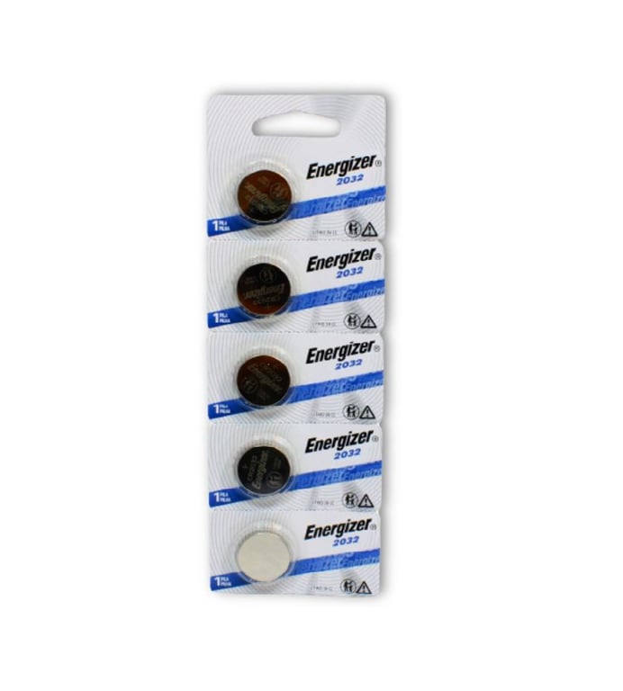 PILA REDONDA TIPO MONEDA EN CARTON X 5 UNIDADES CR2032 DE 3V. ENERGIZER ...