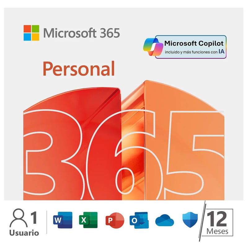 Microsoft Office 365 Personal 1 Usuario 5 Dispositivos / 12 Meses ...