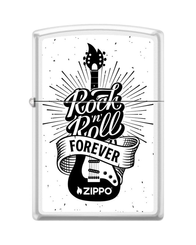 Encendedor Zippo Rock N Roll Forever Cod 214CI419710- Blanco ZIPPO ...