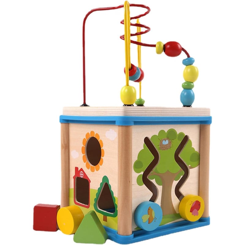 Centro De Actividades Cubo Sensorial Didáctico Para Bebe MATTEL ...