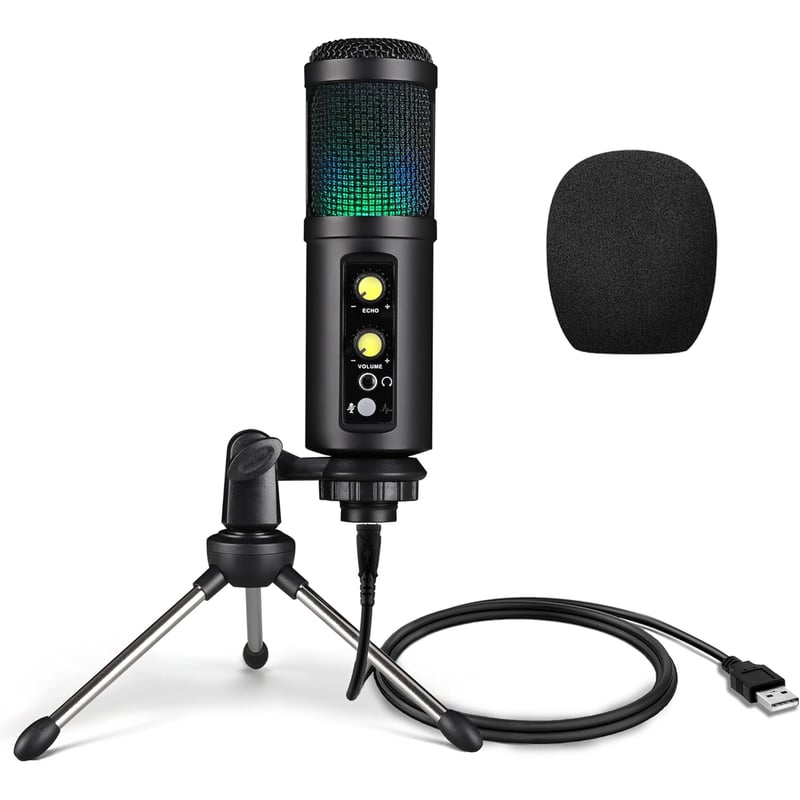 Microfono Gamer Condensador Usb Profesional Calidad Estudio MICROPACK ...