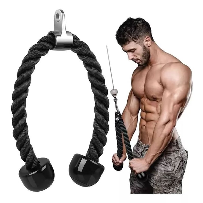 Lazo Cuerda Tríceps Bíceps Gimnasio Profesional Multifuerza GENERICO ...