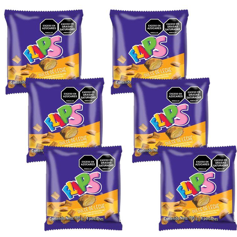 Flips Dulce De Leche Bolsa X 120 Gramos X 6 Unidades GENERICO ...